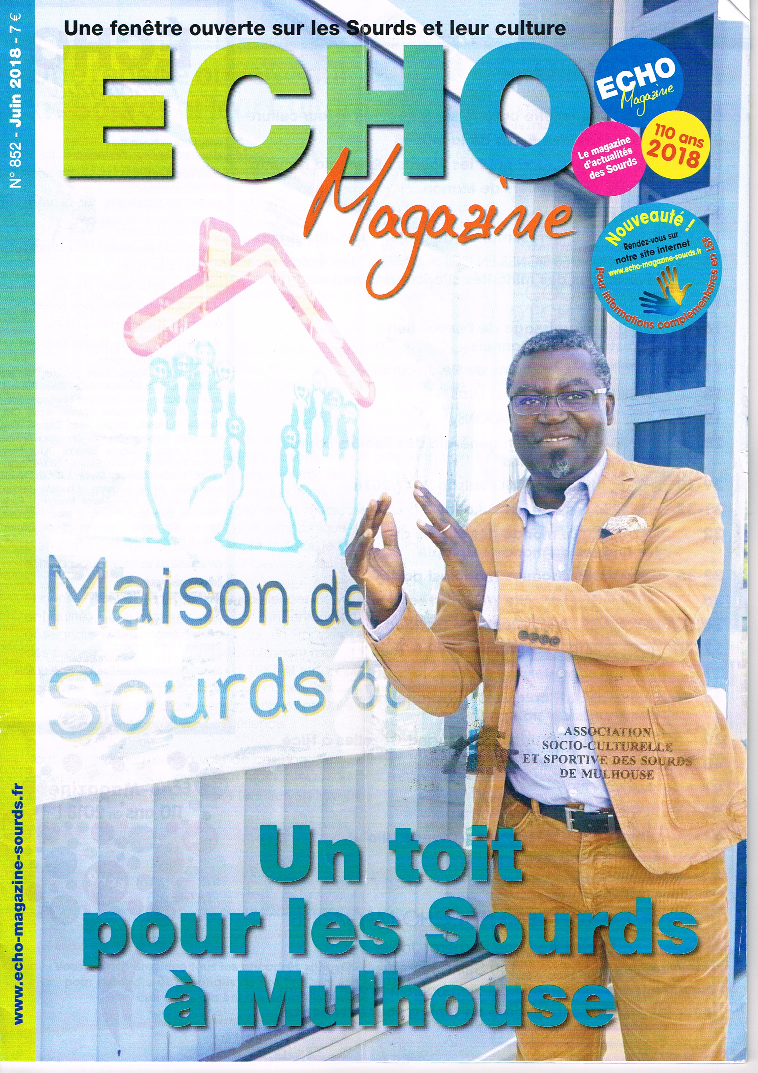 ARTICLE DE L’ECHO MAGAZINE – JUIN 2018 – MDSOURDS